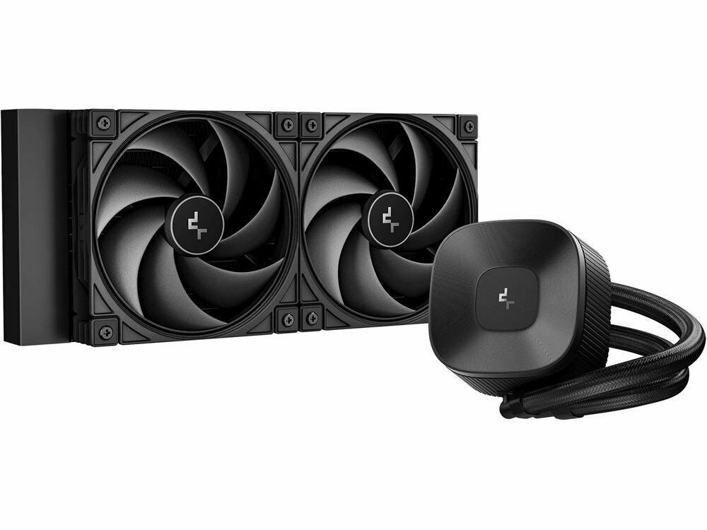 Система водяного охлаждения Deepcool LE240 V2 Zero ARGB Soc-AM5/AM4/1200/1700/1851 черный 4-pin 28.2-31.6dB Al 220W 1266gr Ret (R-LE240ZERO-BKLNMD-G-1