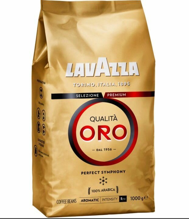 Кофе в зернах Lavazza Qualita Oro 1 000 г пакет