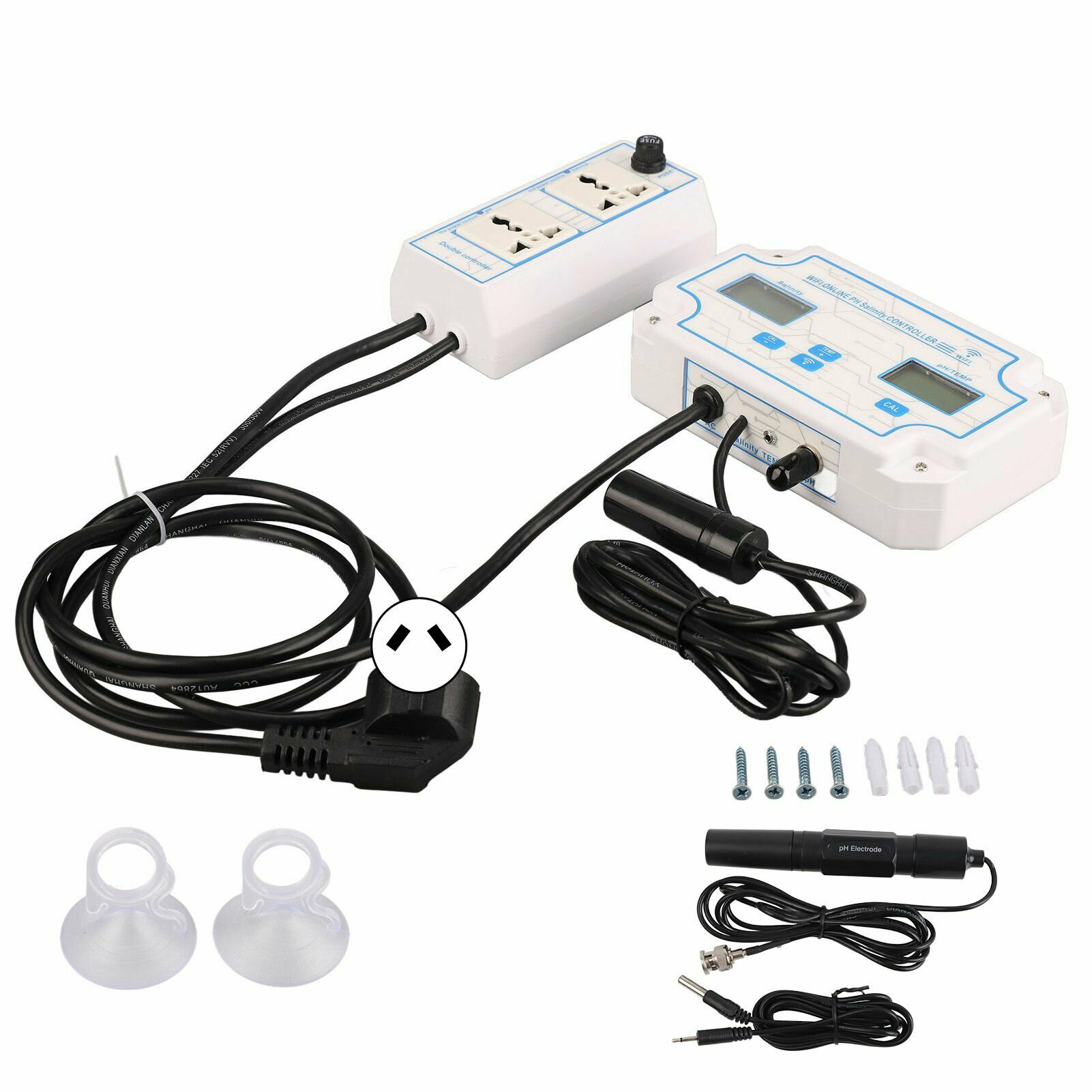 PH W2825 WiFi-контроллер воды 3в1 Цифровой детектор pH и солености для марикультуры