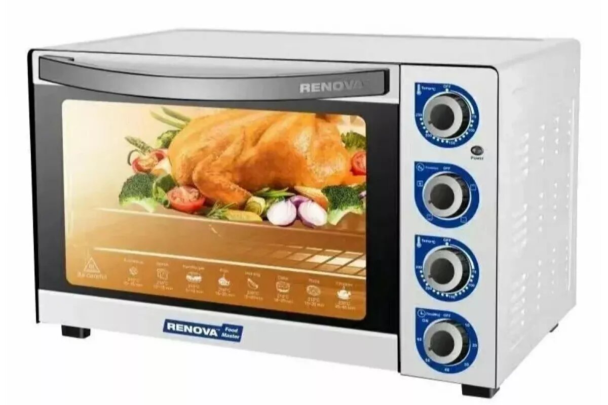 Мини-печь RENOVA MO-50GFTW1 белый (конвекция), мощность 1700 Вт