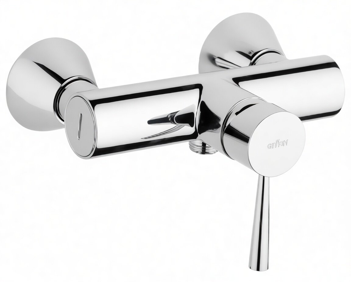 Смеситель для душа Conic CN870102015, латунь, хром, однорычажный, без излива, шланга, душа и держателя, Webert, Италия