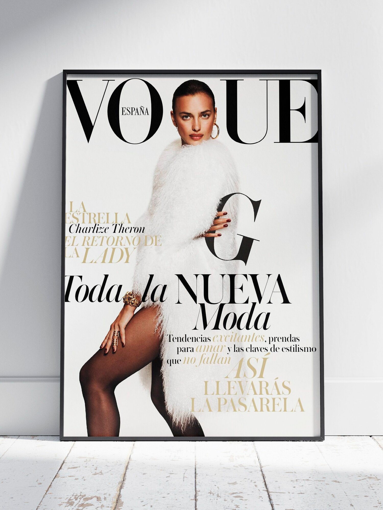 Плакат на стену для интерьера Ирина Шейк (Irina Shayk 38) - Постер по модели, бренду и моде формата A4 (21x30 см)