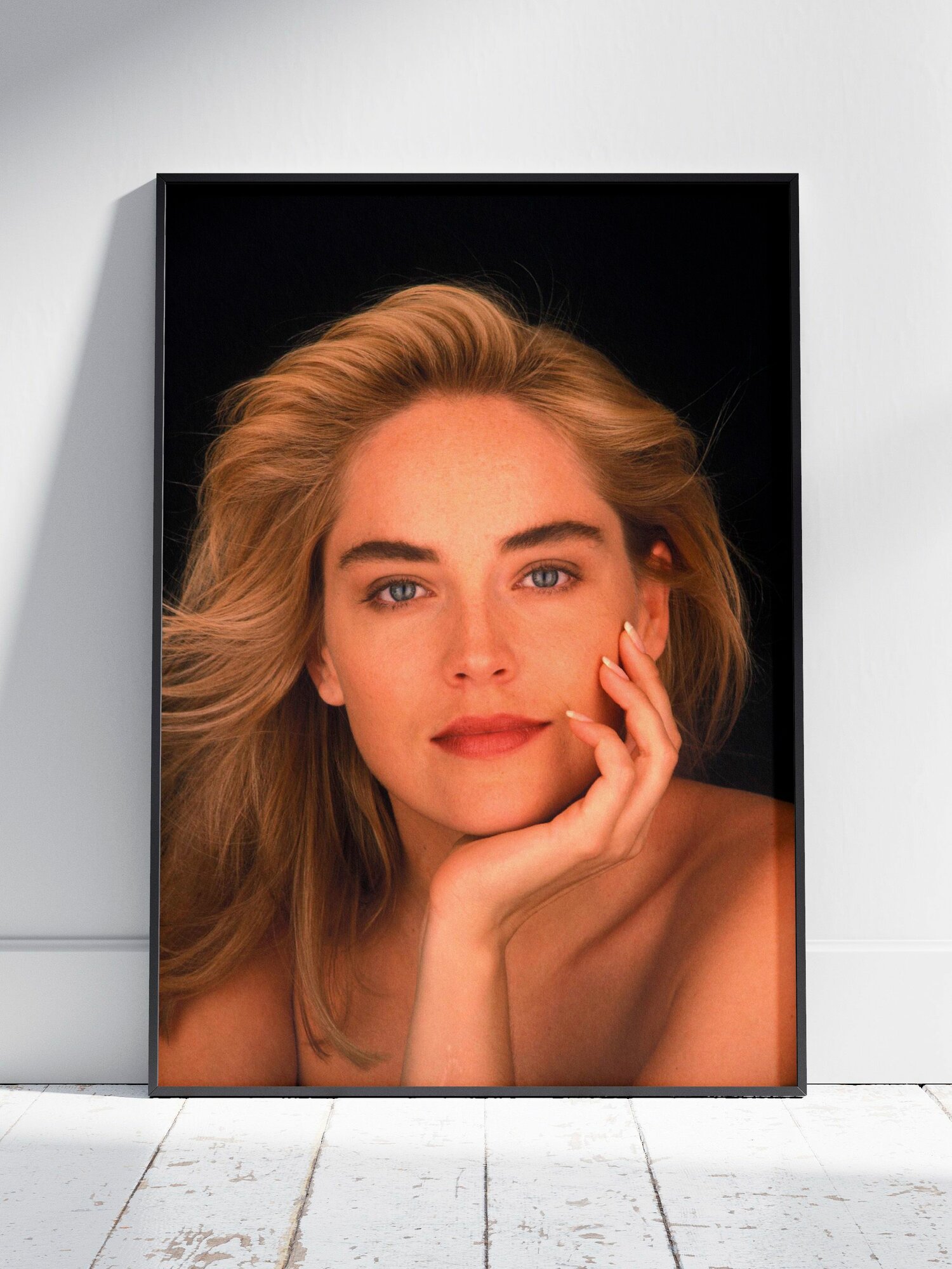 Плакат на стену для интерьера Шэрон Стоун (Sharon Stone 1) - Постер по актеру фильма, кино, сериала формата A4 (21x30 см)