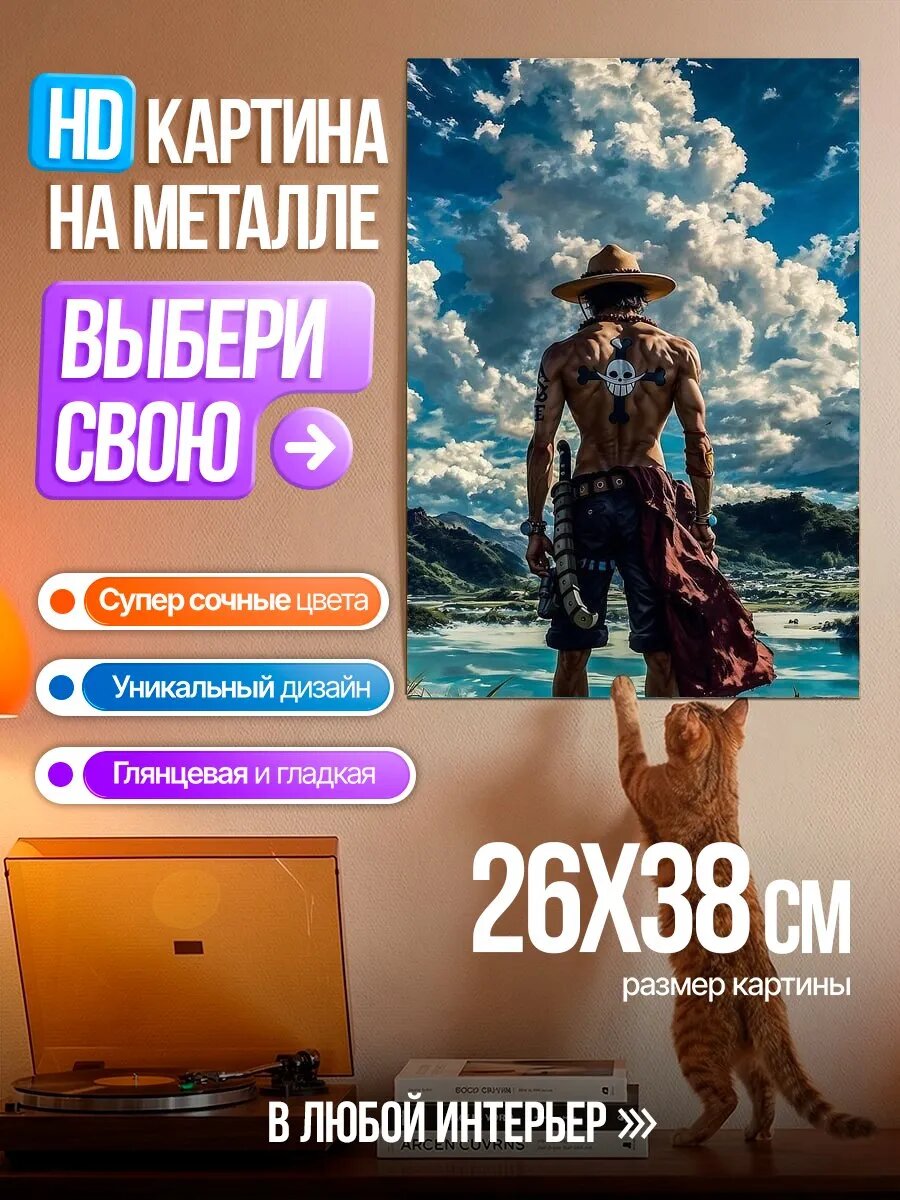 Картина на HD металле Портрет Эйса