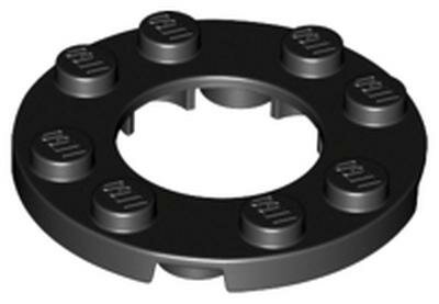 Деталь Lego 11833 Plate, Round 4 x 4 with 2 x 2 Round Open Center