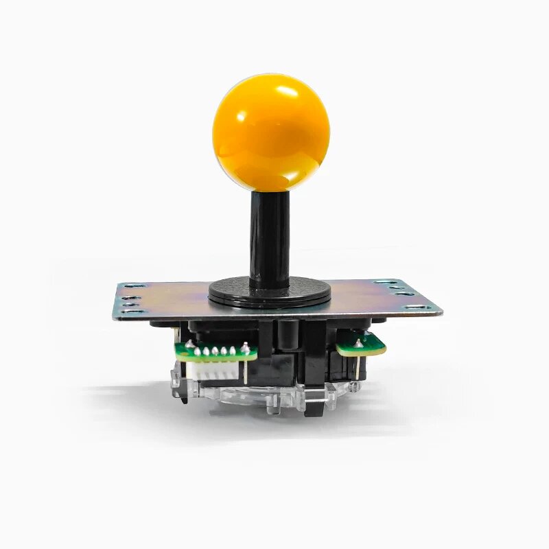 Японский аркадный джойстик Sanwa TP-8YT 5P с желтым шариком и черным чехлом, игровой контроллер для ПК
