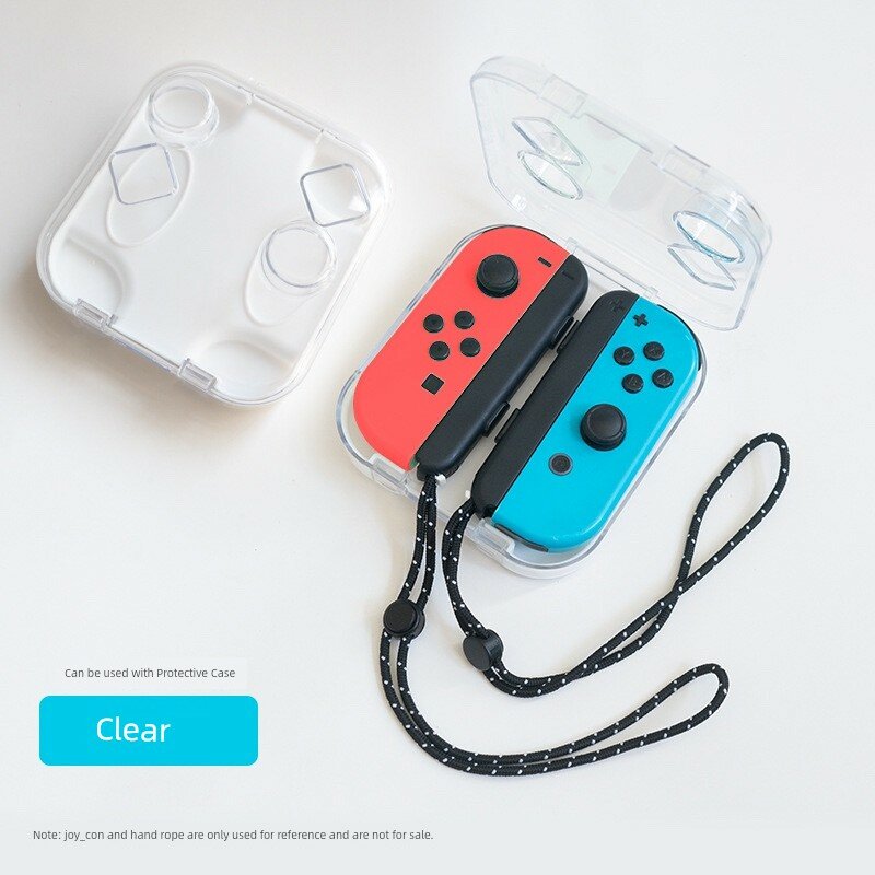 Прозрачно-белый магнитный чехол для Joy-Con (совместим с защитными чехлами)