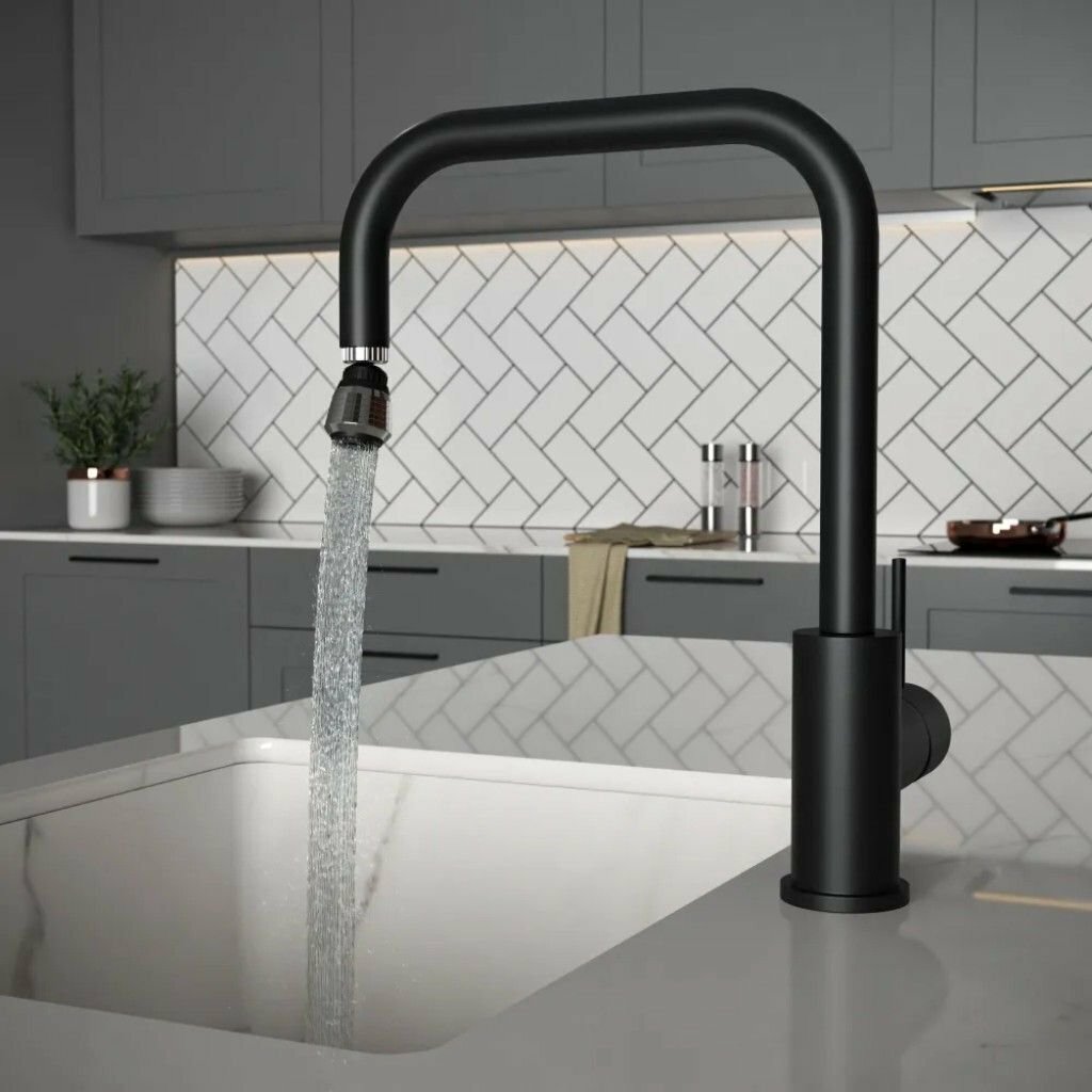 Аэратор для смесителя ComfortFactor 826А, 2-функциональный, пластик, цвет хром, артикул 61444, насадка на кран, шар.