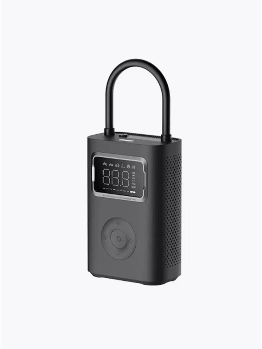 Насос электрический Xiaomi Electric Pump 2 Pro MJCQB07PQW, черный, 7Вт, до 2.5 бар, с манометром