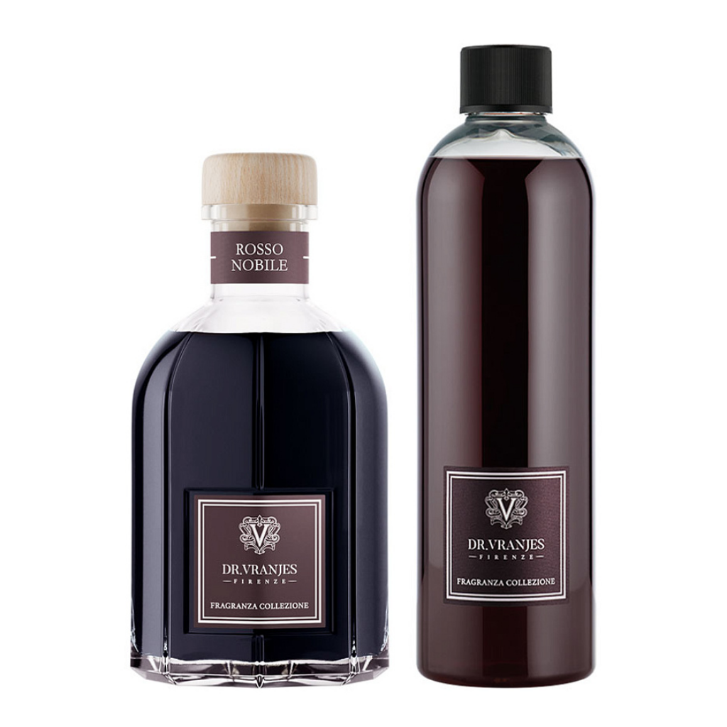 Парфюмерный набор Dr.Vranjes Gift Box "Rosso Nobile" (Благородное Красное Вино), диффузор 500 мл + рефил 500 мл