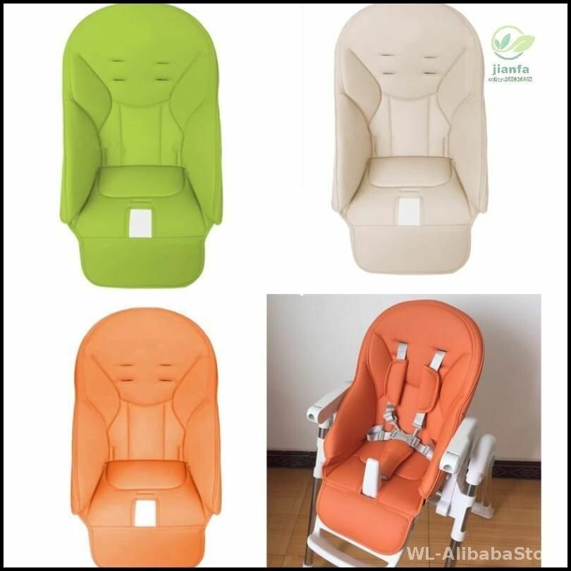 Эксклюзивный оранжевый чехол из кожи для седушки стульчика Peg Perego Siesta