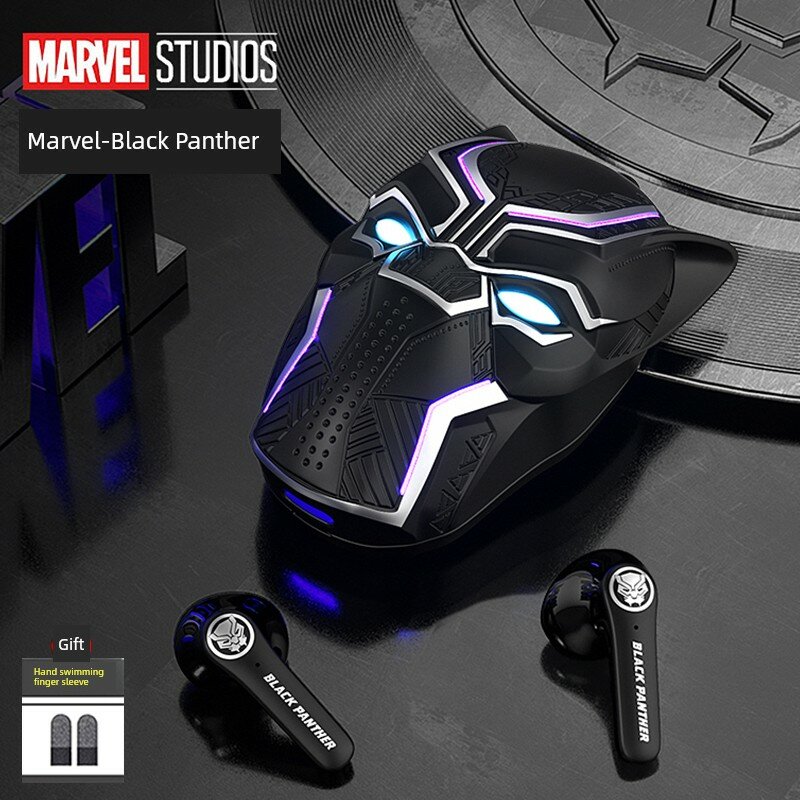 Беспроводные Bluetooth-наушники MARVEL Black Panther (коллаборация) 2026 года, полувнутриканальные, с шумоподавлением,