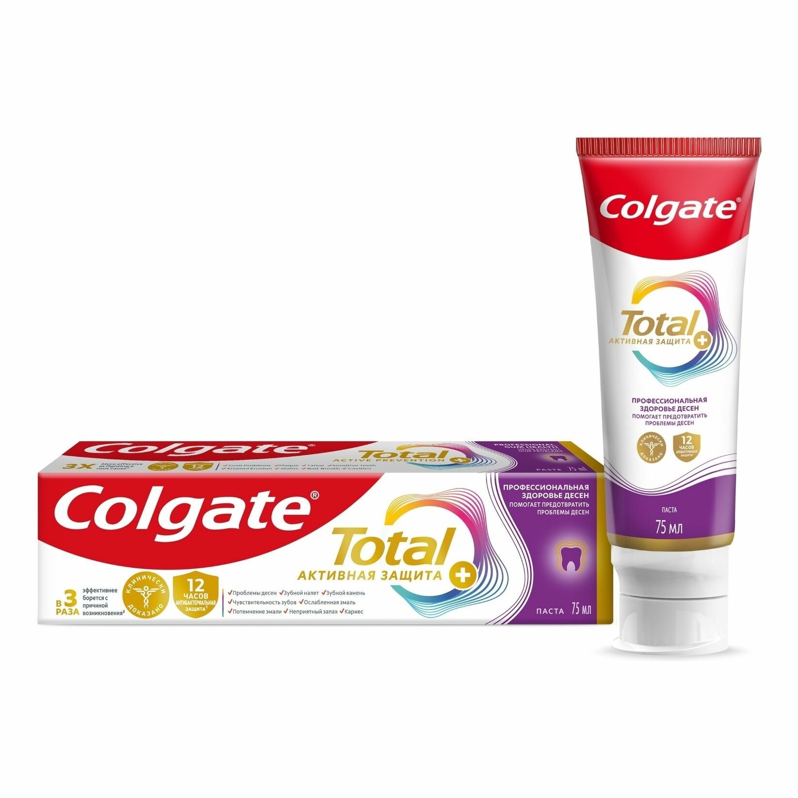 Зубная паста Colgate Total 12 Здоровье десен мята 75 мл