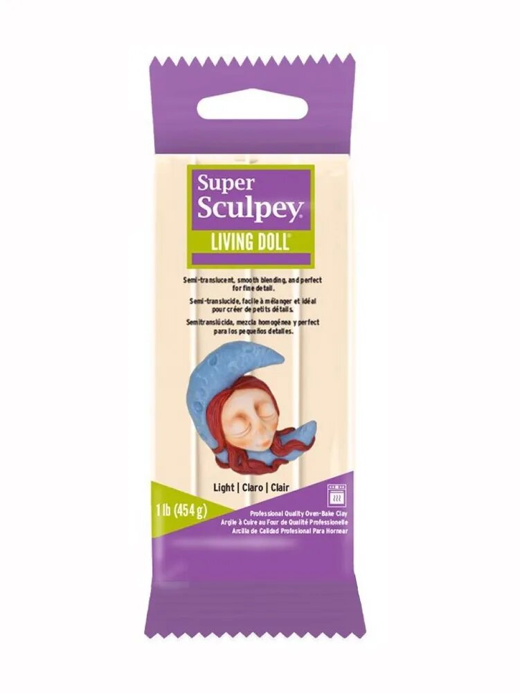 Полимерная глина Polyform Products Super Sculpey Living Doll Light ( Ливингдолл) 2025г.