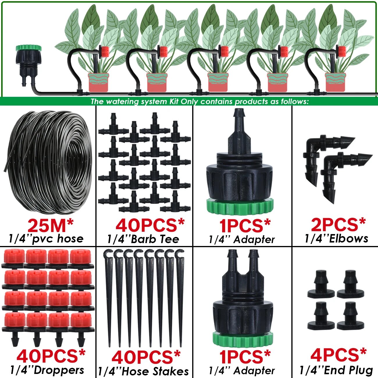 Автоматическая система полива KESLA 25м, Watering Kit-25M