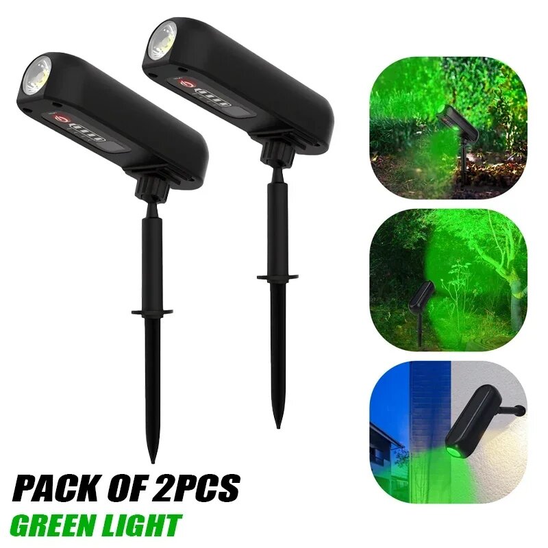 Солнечные светильники NEWBIRTH зелёные Черный, Green Light 2PCS