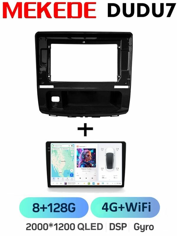 Магнитола Mekede 10" DUDU7 8/128 Gb для GREAT WALL Hover Haval H9 2014-2020 carpay Android