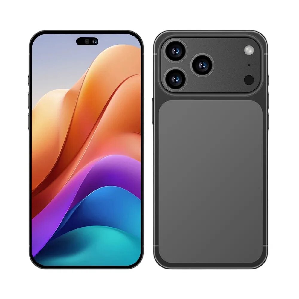Смартфон i17 Promax Pro 2026, черный, 16G 1T