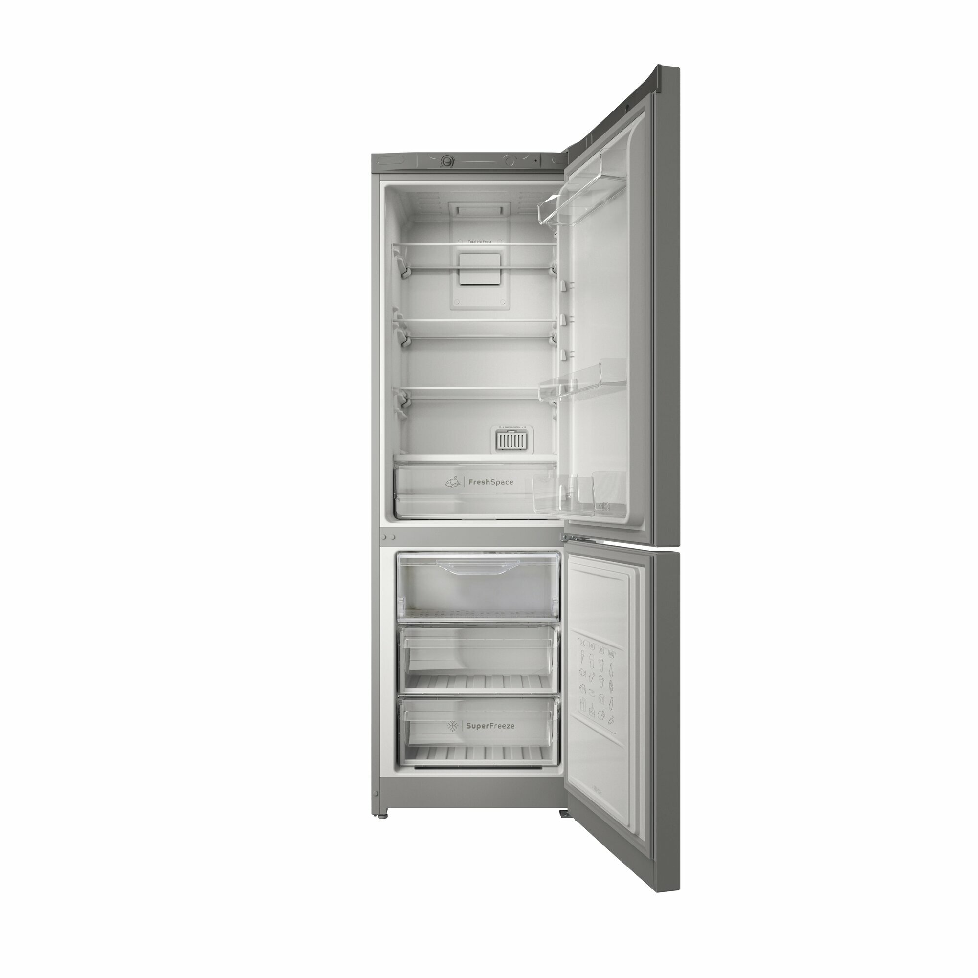 Холодильник Indesit ITS 4180 G, No Frost, перевешиваемые дверцы, серебристый — фото 1