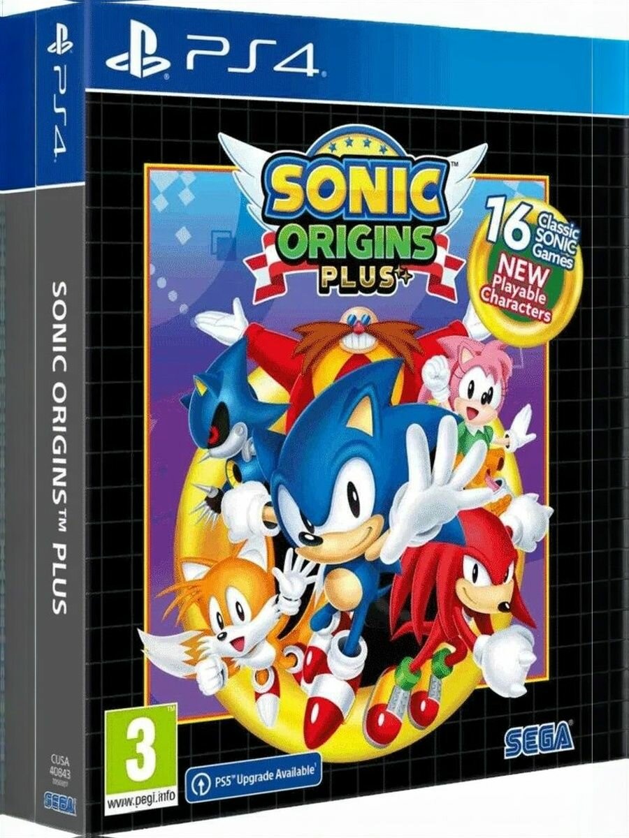 Sonic Origins Plus PS4, русская версия