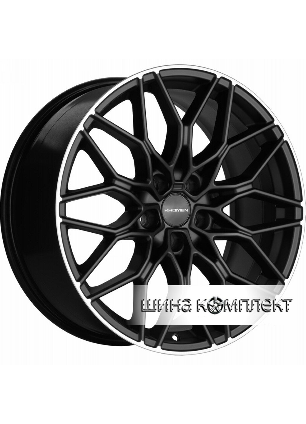 Колесный диск Khomen Wheels KHW1902 8,5x19 5x114,3 ET30 60,1 Black MR литой для автомобиля