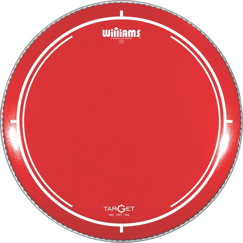 Williams WR2-7MIL-22 Target Series Red Пластик для бас-барабана 22", красный