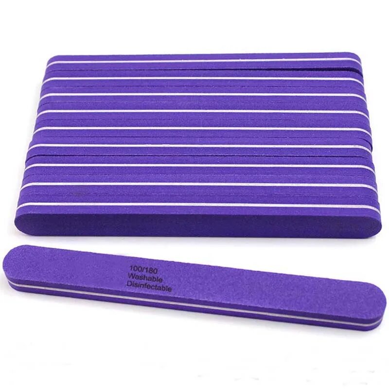Буфер для ногтей двухсторонний 100/180, purple 2