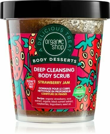 Скраб Organic Shop Body Desserts Strawberry Jam, 450 мл