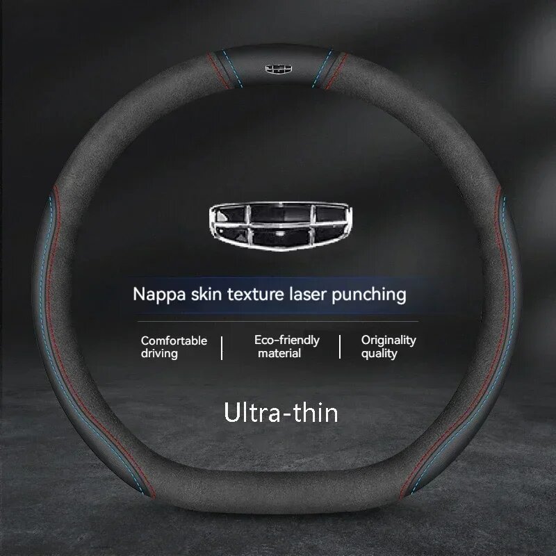 Авточехол на руль Nappa кожа, D Style 3 black, ультратонкий