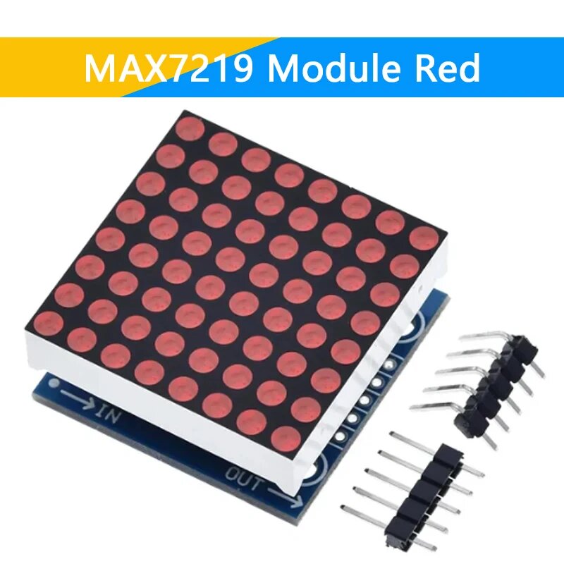 MAX7219 модуль индикатора 8x8 Красный