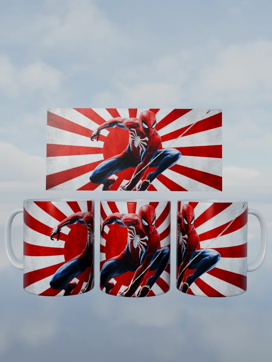 Кружка человек паук spider man