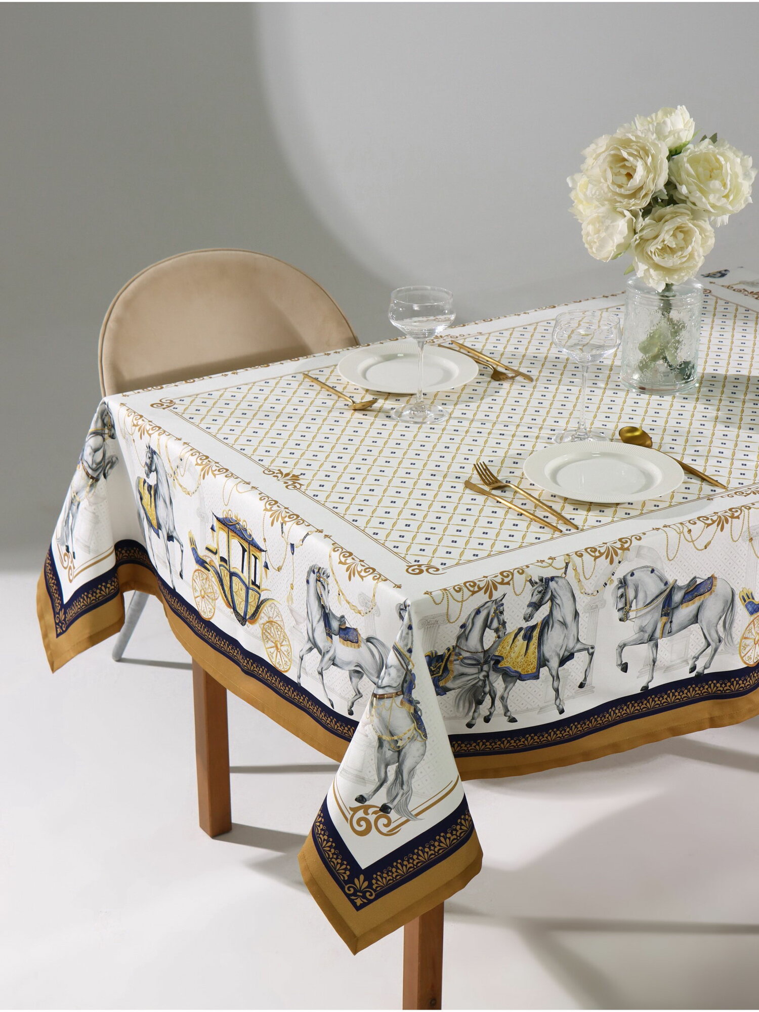 Скатерть Classic, 150x180 см +-3 см с вгмо, 100% хлопок, саржа 190 г/?2