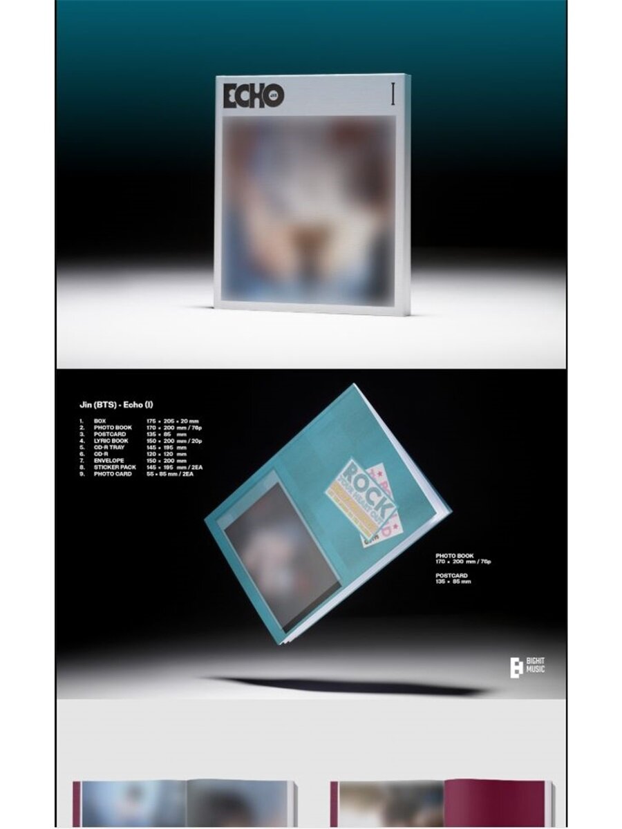 Альбомы Jin (BTS) - 2nd Mini Album 'Echo' — фото 1