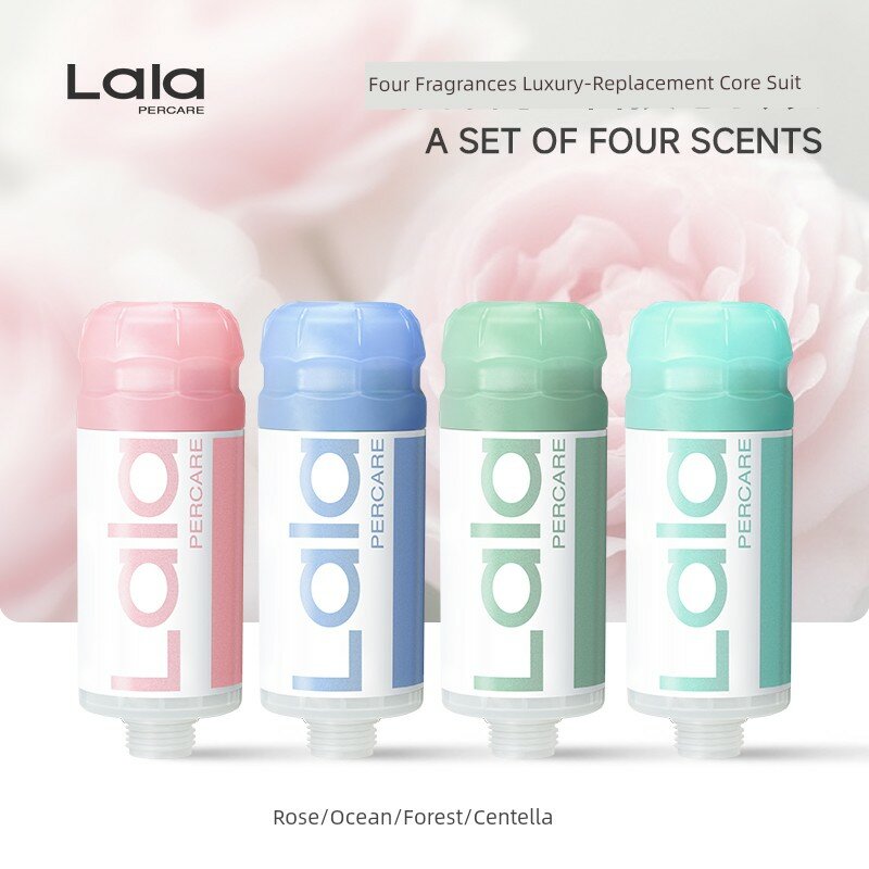 Набор для ванной комнаты: душевая лейка Nora's Summer Fragrance Damascus Space Ring с фильтром и регулировкой давления