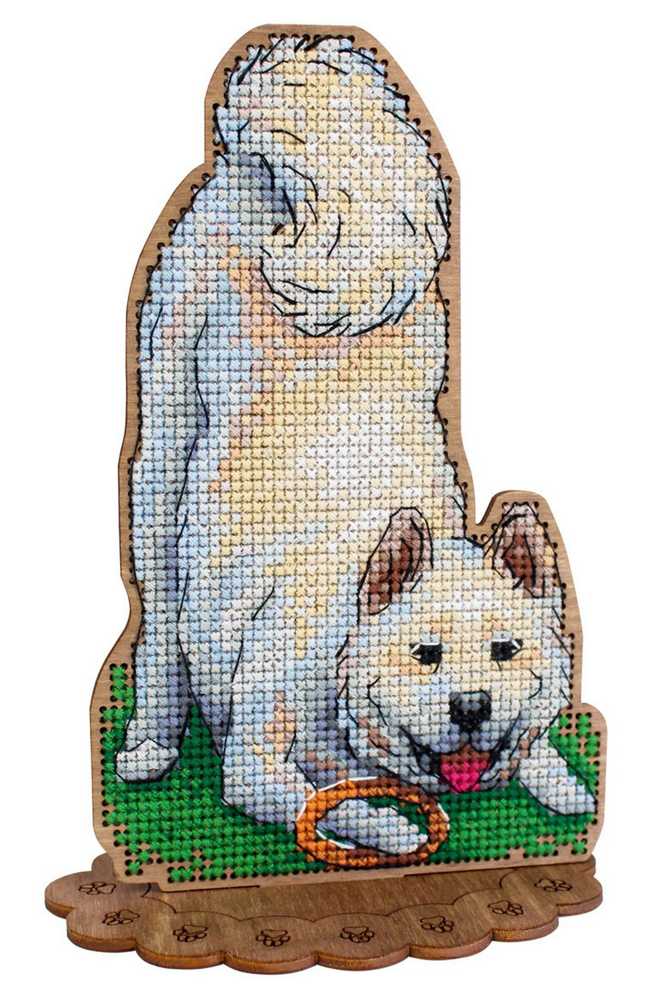 Вышивка Сиба-ину 17x12x7 см.