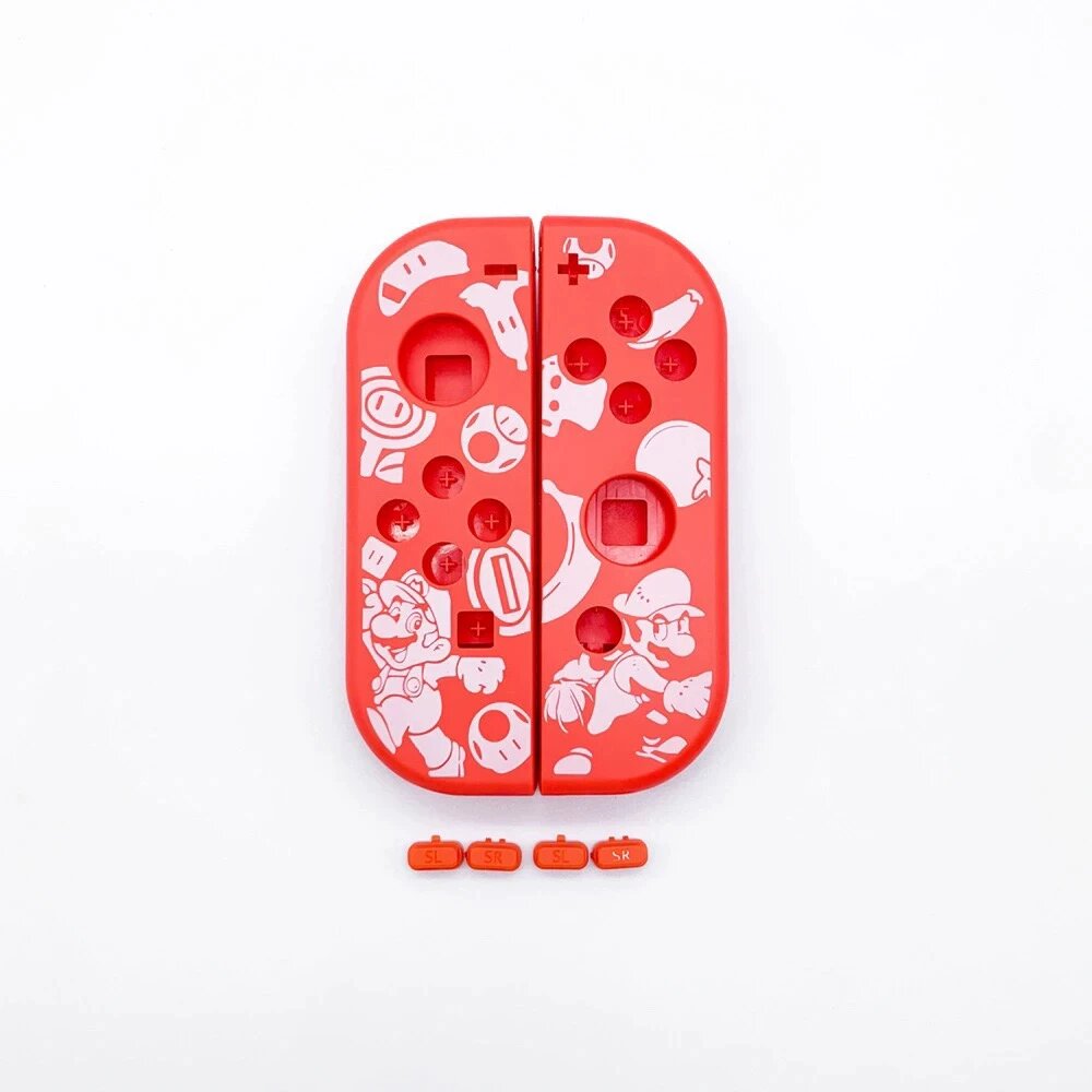 Крышка для Joy-Con Mario Red с ключами SL SR для замены корпуса Nintendo Switch