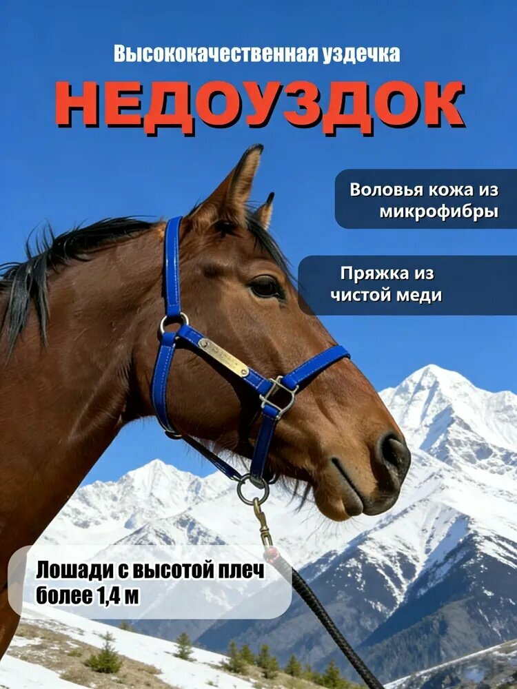 Недоуздок для лошади FULL/фулл, микрофибра