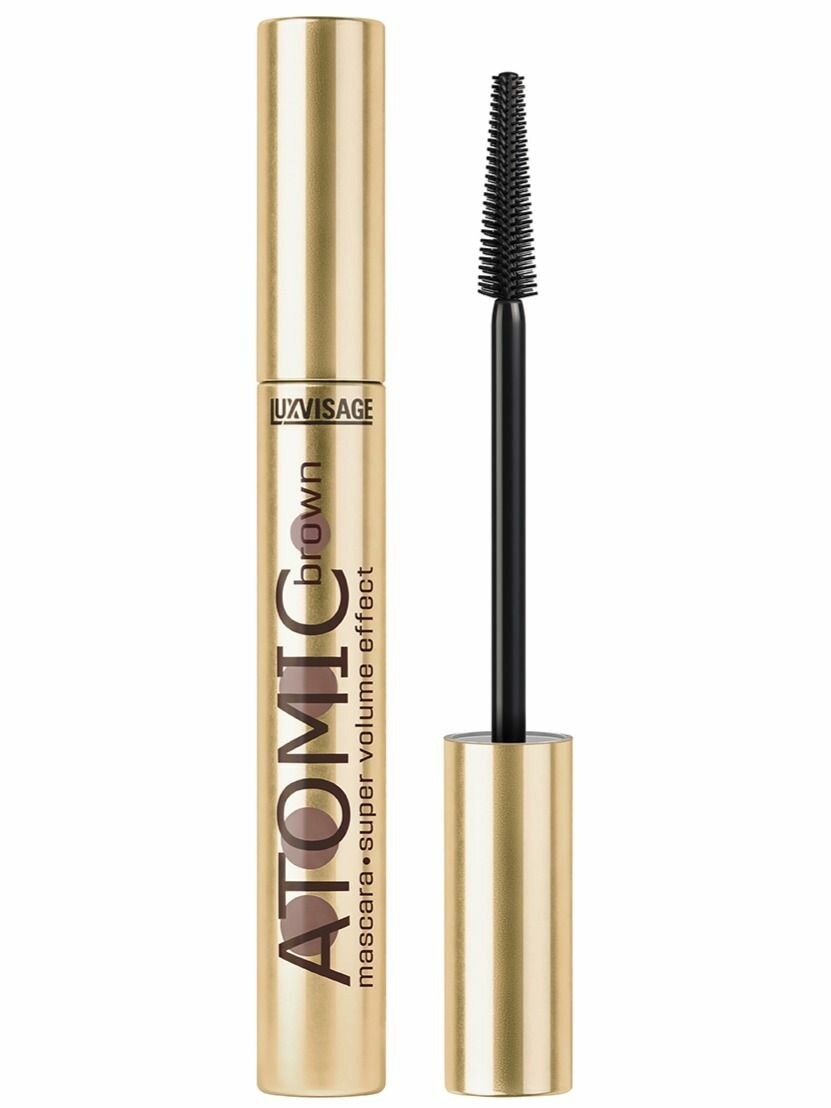 Тушь LUXVISAGE ATOMIC super volume effect brown Коричневая 8г