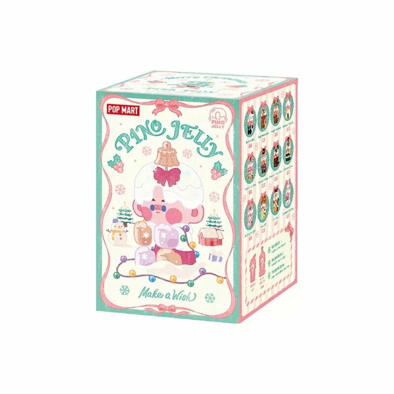 POPMART Pino Jelly Новый нераспакованный случайный слепок рождественская коллекционная фигурка - Официальное подлинное