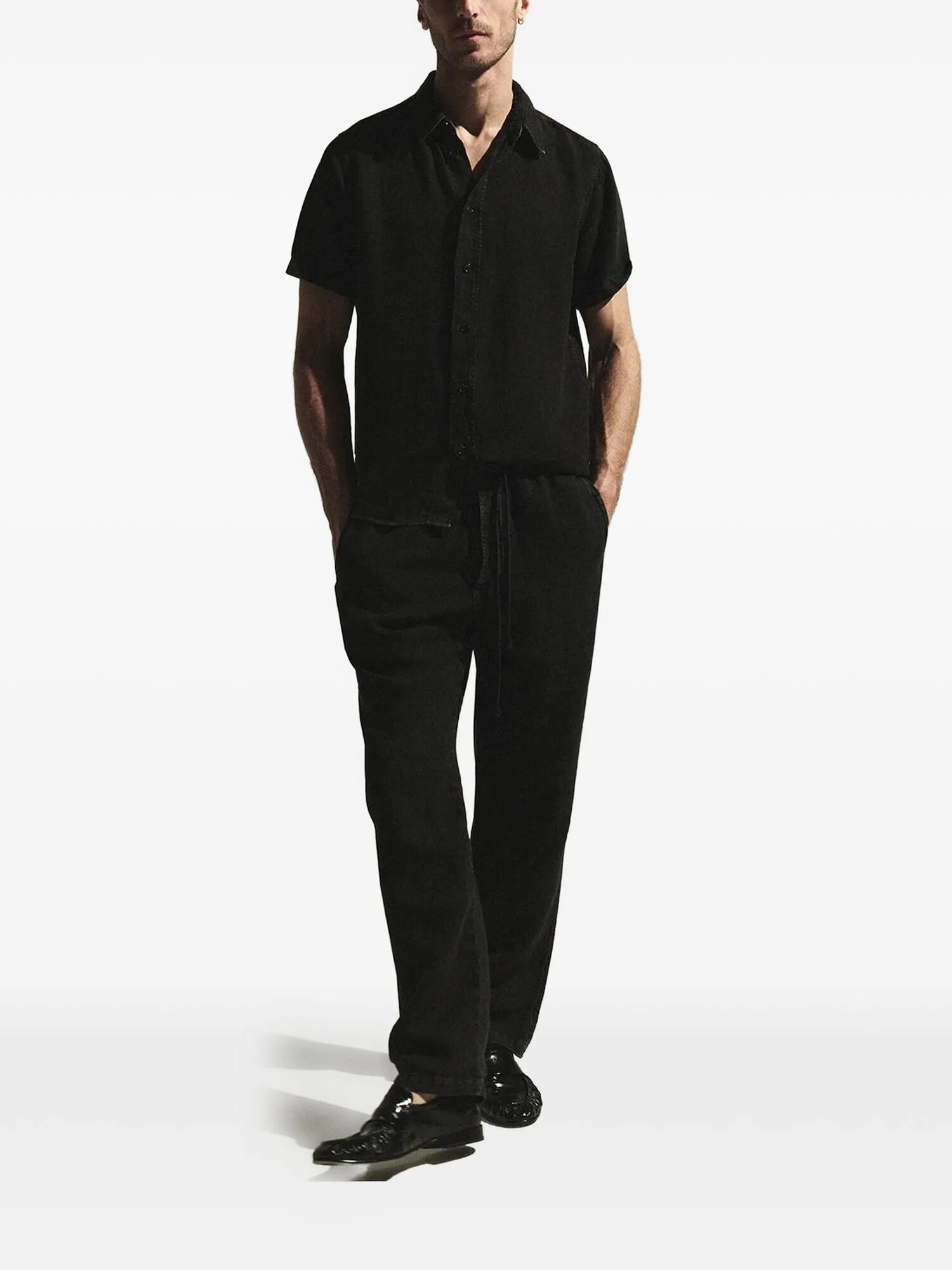 Брюки Citizens Of Humanity Drawstring-waistband trousers, размер M, black/black — фото 1