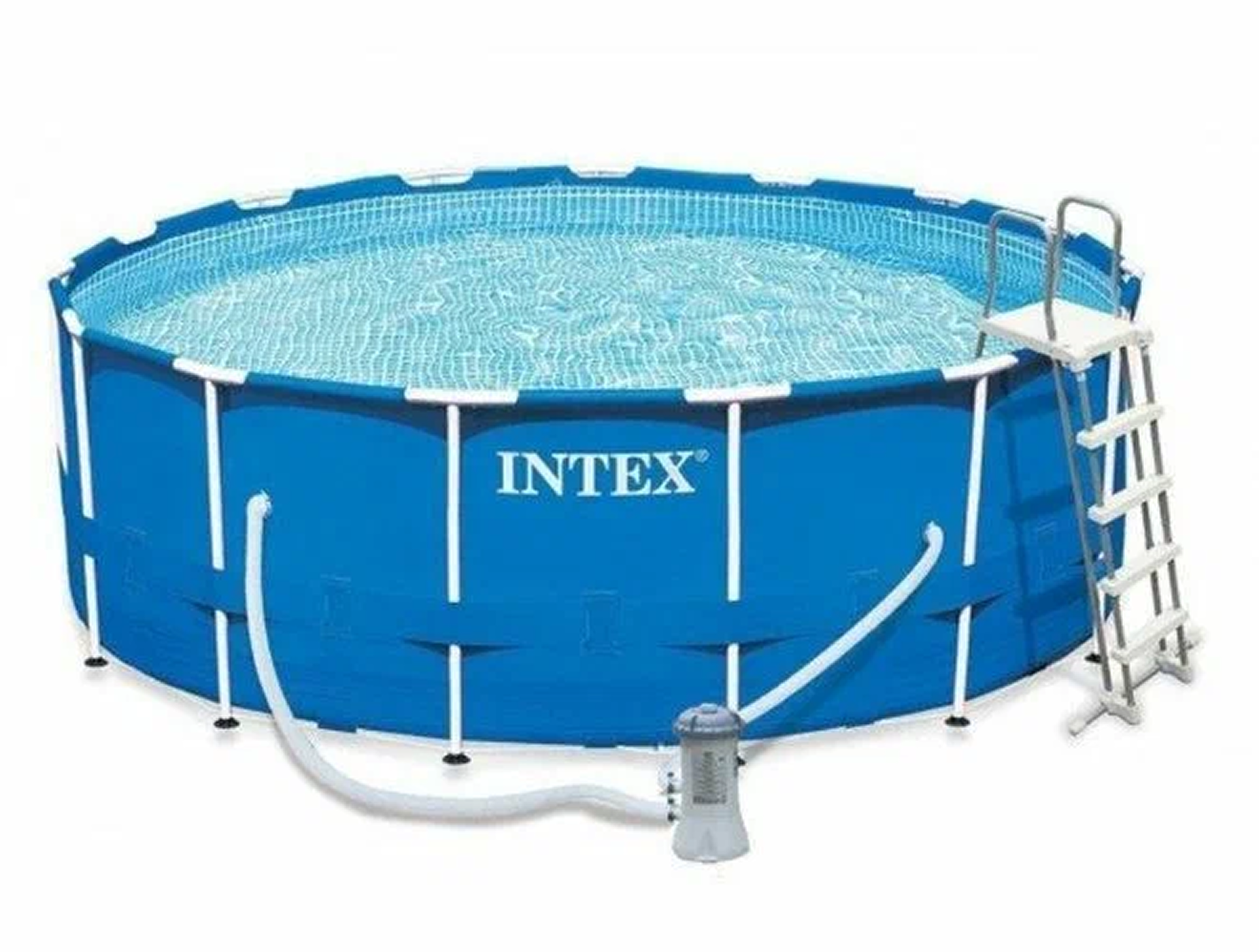 Intex 28242 (457х122 см, лестница, фильтр, тент, подложка) Каркасный бассейн Metal Frame