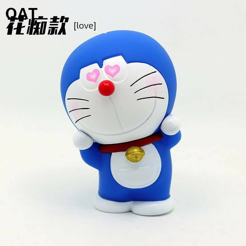 Фигурка куклы Doraemon Jingle Cat Doraemon Blue Fat Man, кукла, игрушка, слепая коробка, модель автомобиля, орнамент