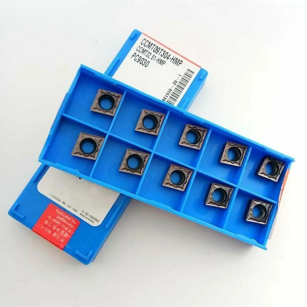 10 шт. CCMT09T304-HMP PC9030 CCMT32.51-HMP Токарная сменная пластина из твердого сплава с индексируемыми гранями для ЧПУ