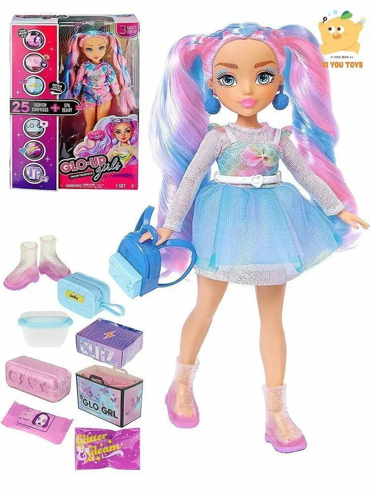 Far Out Toys GLO-UP Girls Sadie / игрушки для девочек, кукла шарнирная, с аксессуарами, подходят для детей от 4 лет и старше