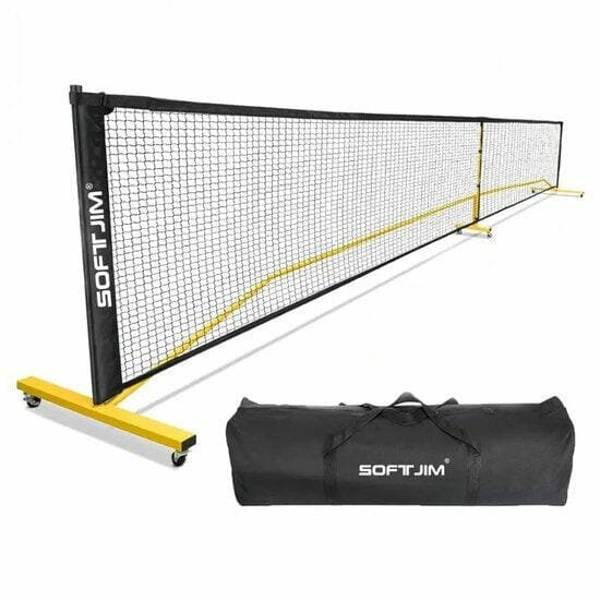 DECATHLON сетка для пиклбола decathlon softjim, разноцветная, универсальная, на колесиках