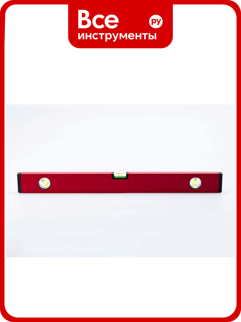 Уровень окрашенный ALUKOMTOOLS 120 см " PREMIUM" с 3 акриловыми индикаторами 2217211120R для измерения отклонения