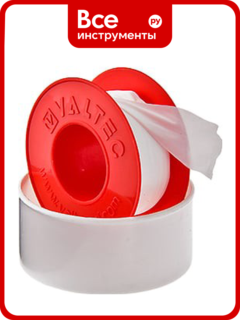 Лента-фум 19ммх0,12ммх15м Valtec VT. PTFE.0.191215 81377