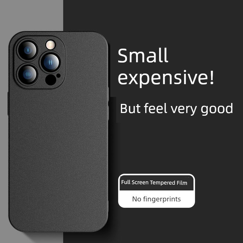 Чехол для iPhone 16 Pro матовый ультратонкий противоударный с закаленным стеклом