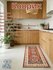Ковер 40x120 см для кухни прямоугольный из полиэстера на ПВХ основе, красный