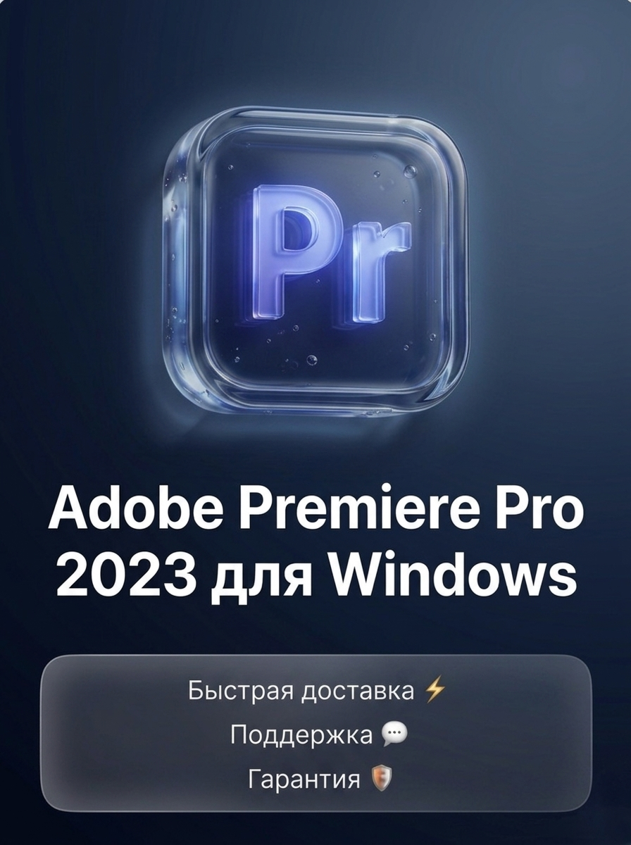 Adobe Premiere Pro 2023 для Windows — Бессрочная лицензия для ПК